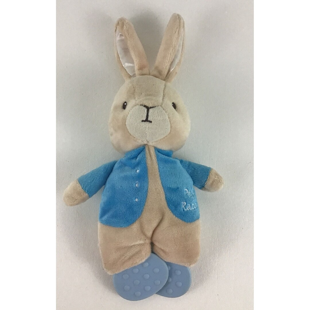 Peter Rabbit Plush Stuffed 11" Toy Baby Rattle Teether World Beatrix ...