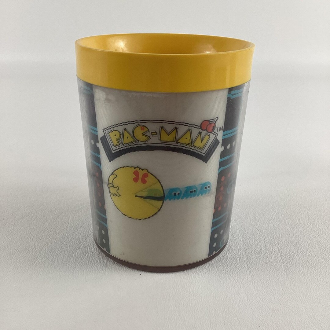 Thermo Serv Pac Man Double Wall Cup Mug Vintage 80s Bally Arcade Game ...