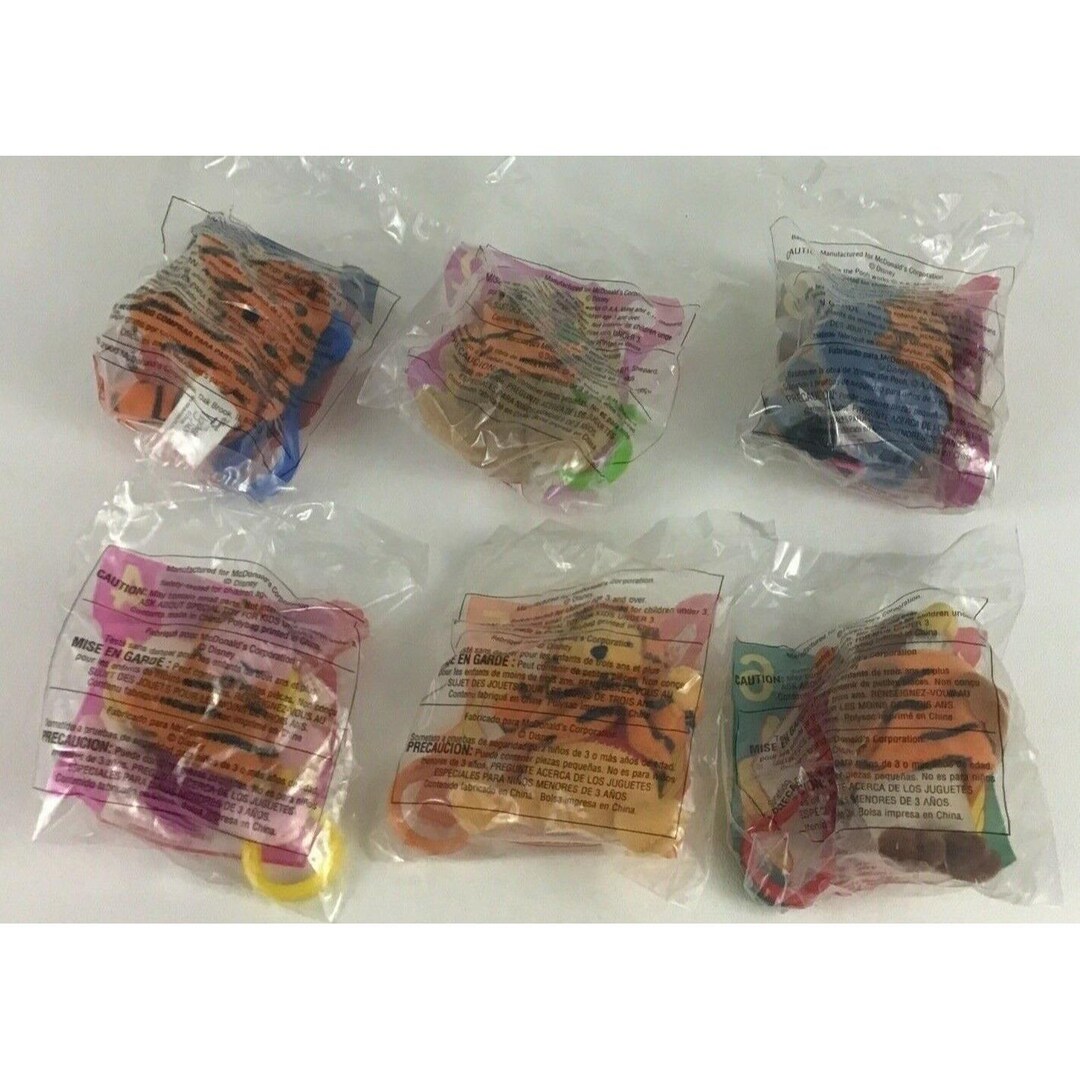 Disney Tigger Movie Mcdonald's Complete Set Plush Clip on Pooh Vintage ...