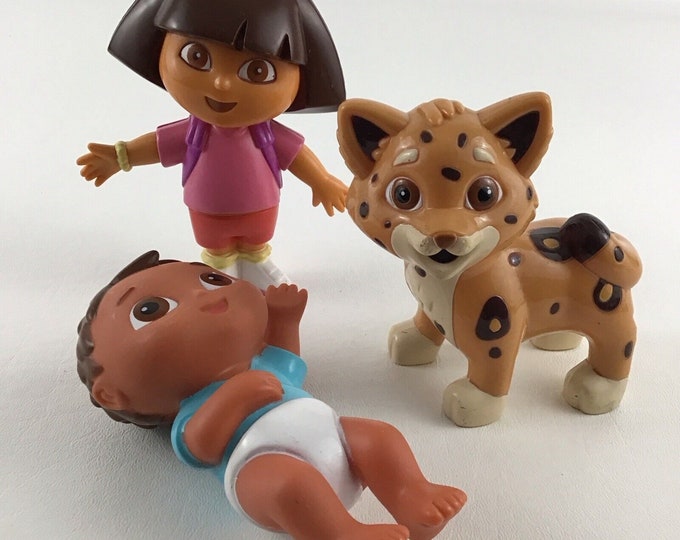 Dora the Explorer Jumbo 5 Figures Diego Baby Jaguar Baby Brother Toy ...