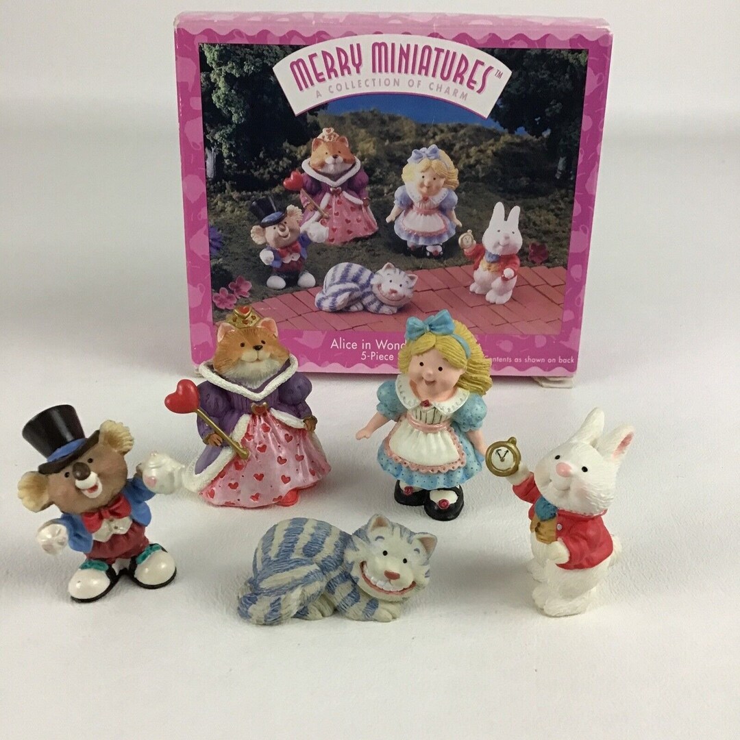 Hallmark Merry Minatures Disney Alice in Wonderland Collection of Charm ...