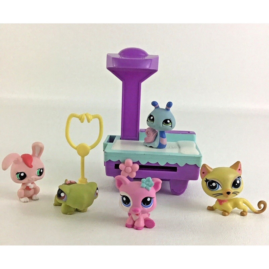 Littlest Pet Shop Figure Lot X-ray Siamese Cat Pig Turtle Snail Bunny ...