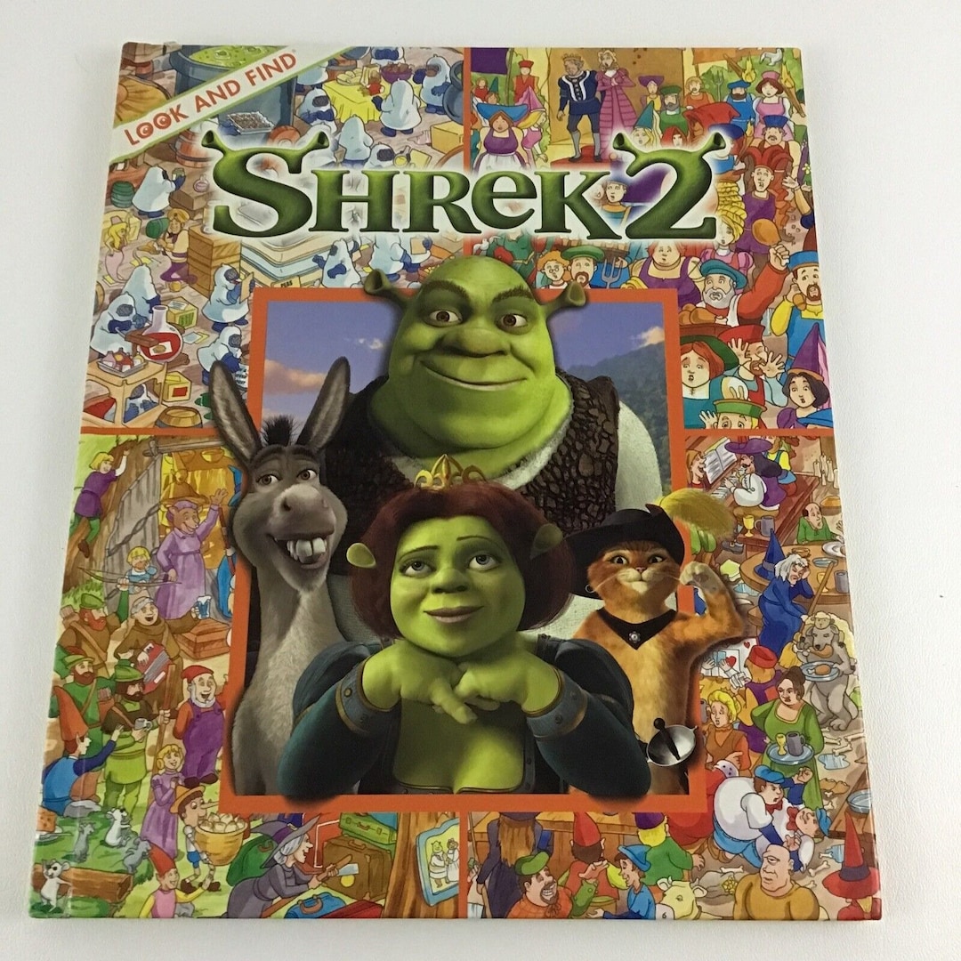 Dreamworks Shrek 2 Look and Find Hardcover Book Hidden Search - Etsy