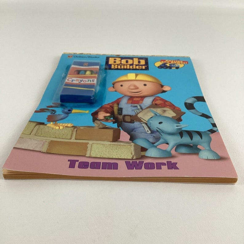 Bob the Builder Team Work Coloring Activity Book Puzzles Games Crayons ...