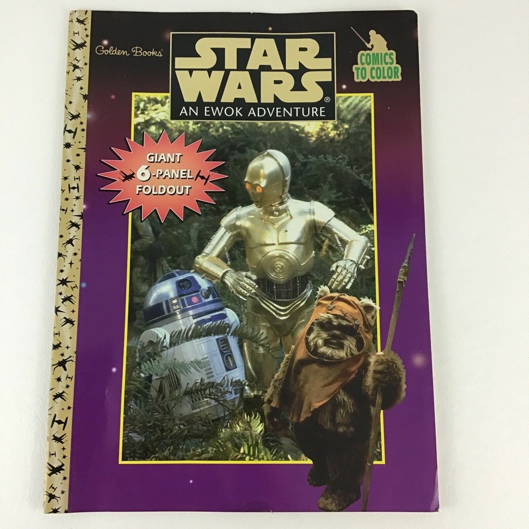 Star Wars an Ewok Coloring Book Giant 6 Panel Comic Foldout - Etsy ...