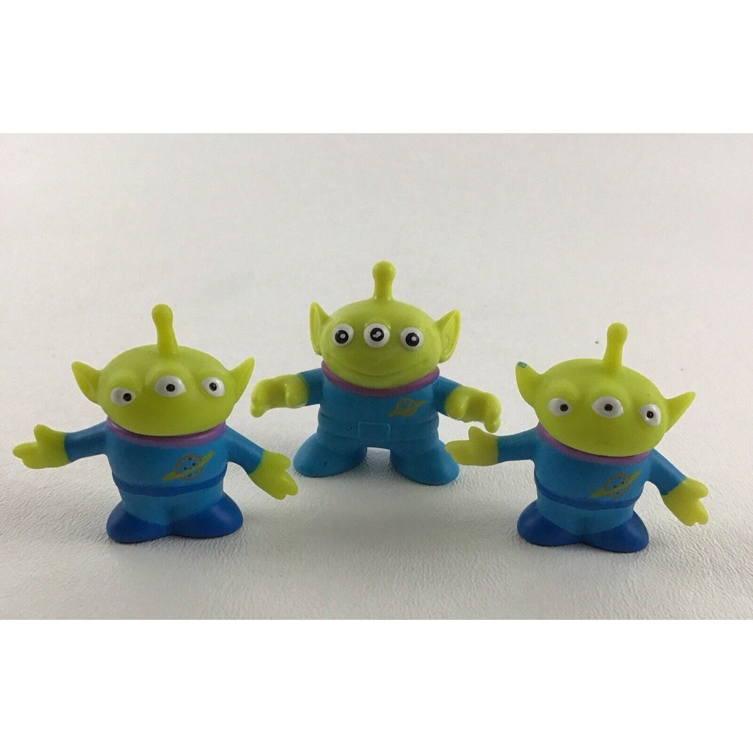 Disney Pixar Toy Story Alien 1.5 Rubber Action Figure Lot Little Green ...