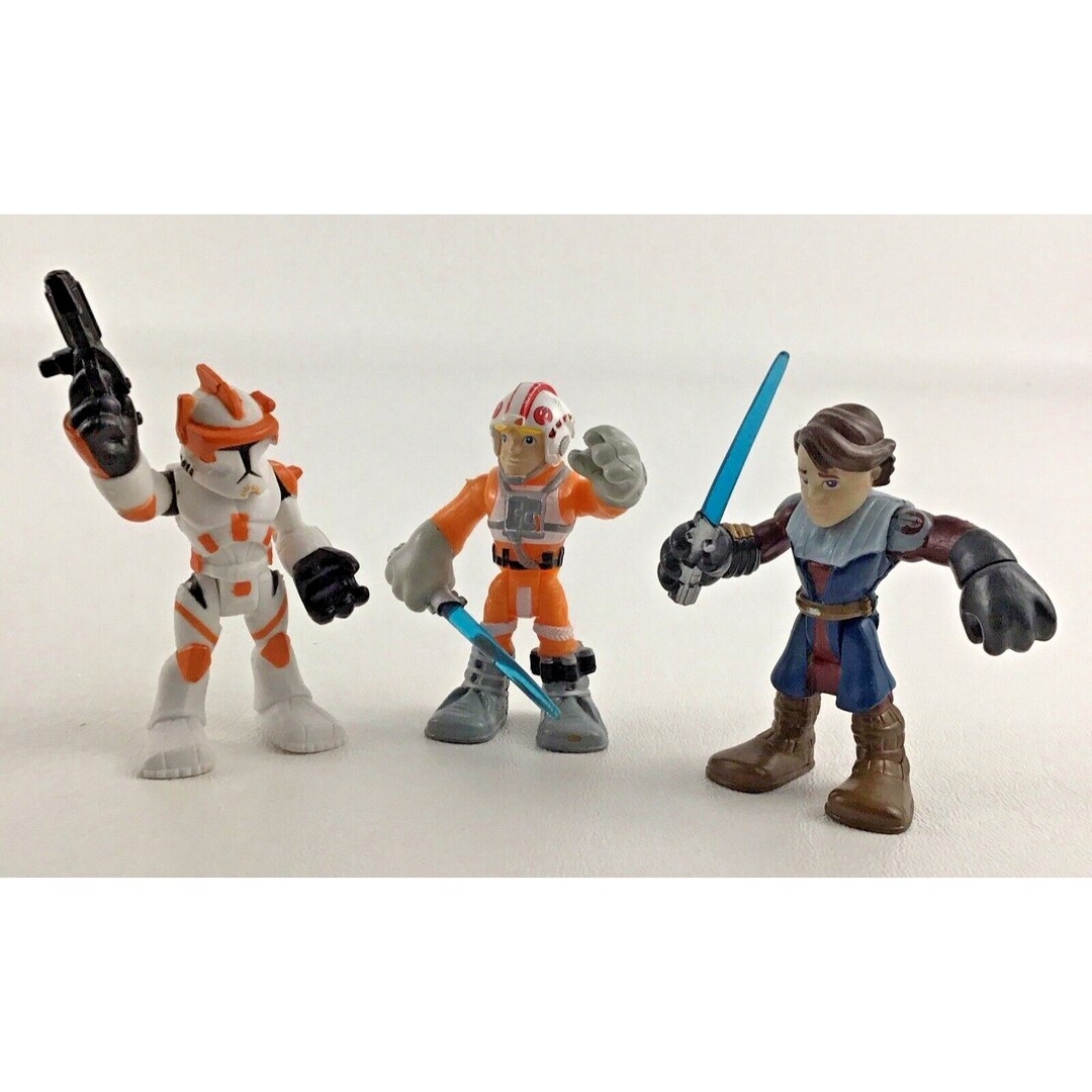 Playskool Galactic Heroes Star Wars Mini PVC Figures Topper Lot Luke ...
