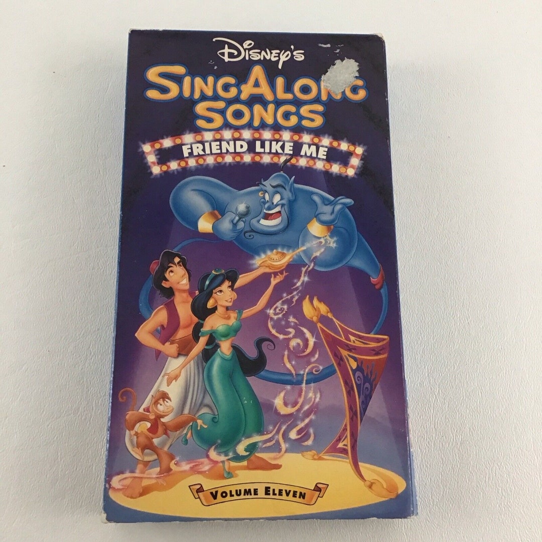 Disney Sing Along Songs VHS Tape Friend Like Me Volume Eleven Aladdin ...