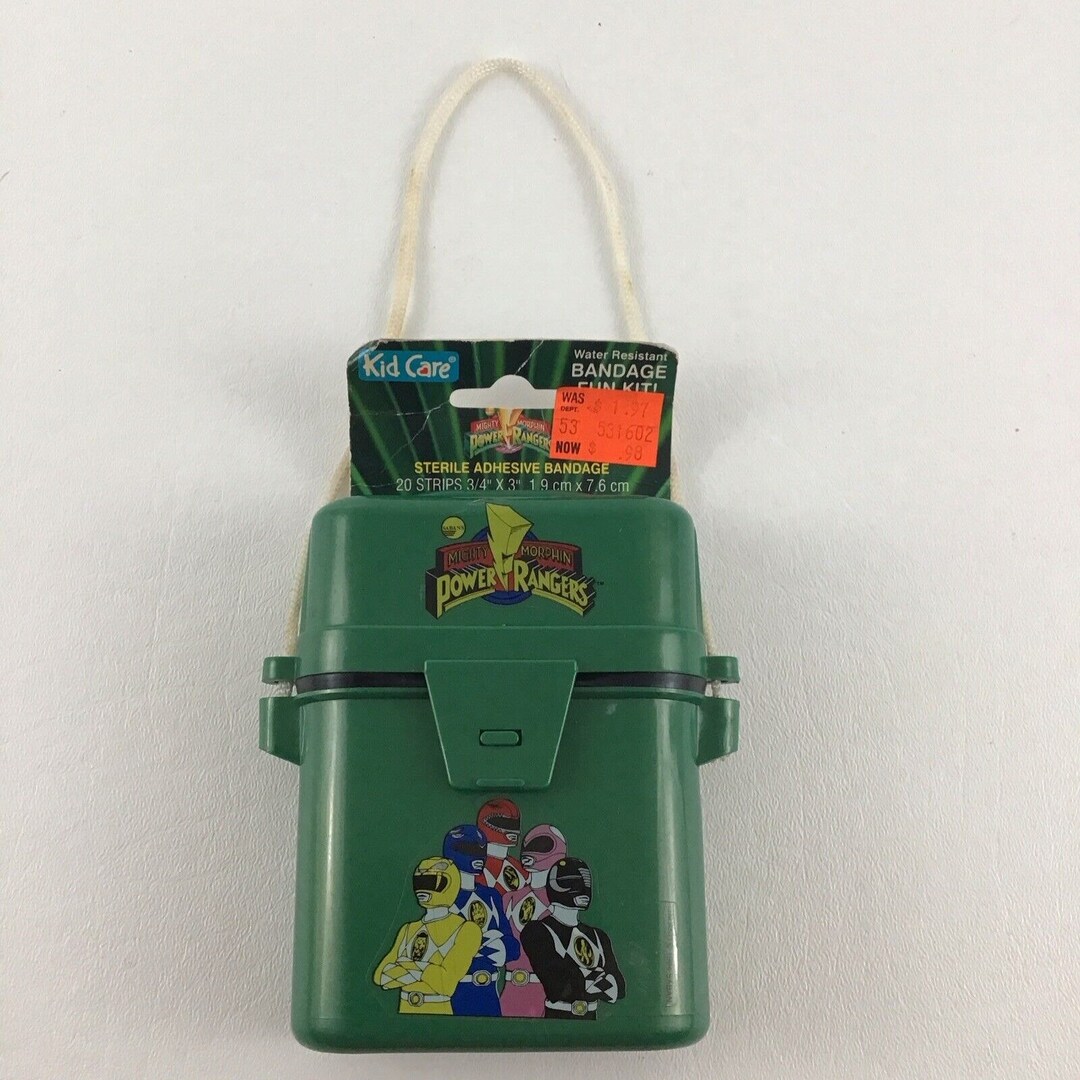Mighty Morphin Power Rangers Waterproof Case Carry Along Vintage 1994 ...