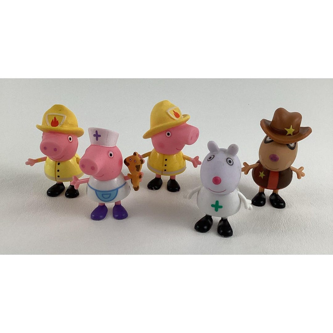 Peppa Pig First Responder Figures Emergency Sheriff Nurse Firefighter ...