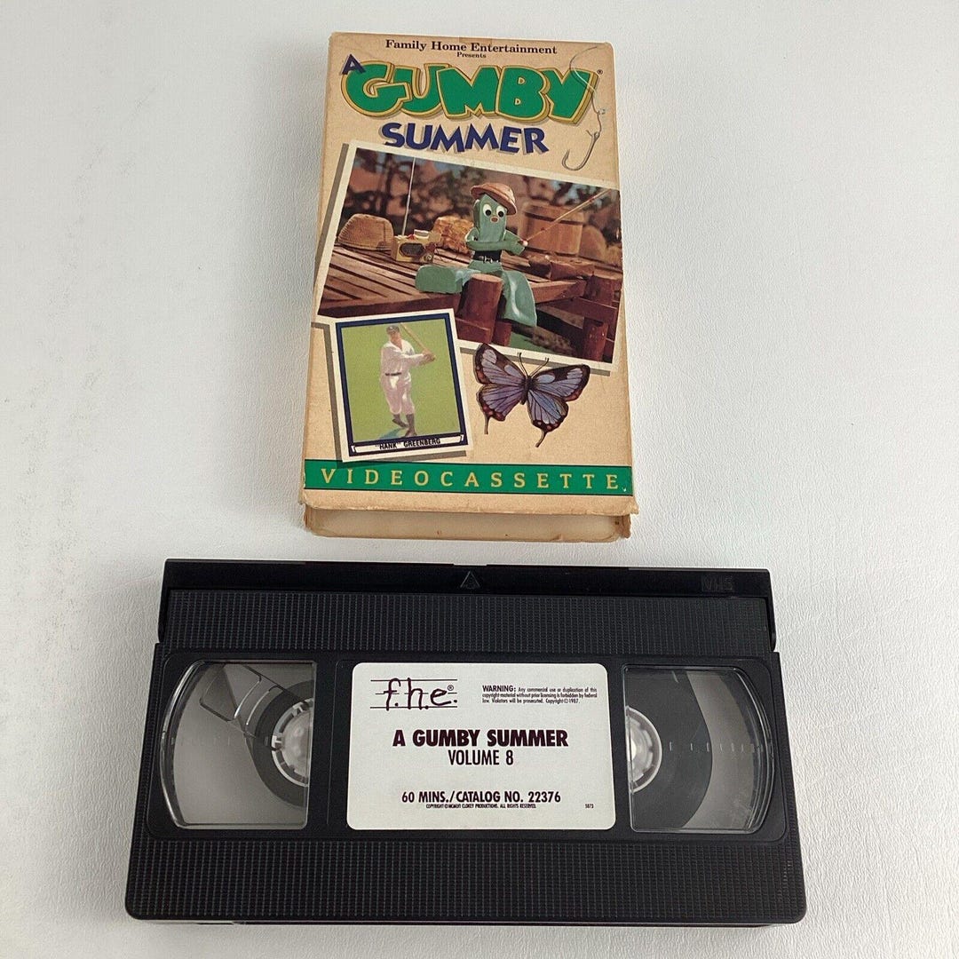 A Gumby Summer VHS Tape Clay Made Characters Classic Video Pokey ...