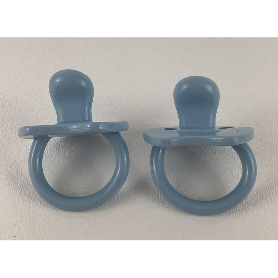 Vintage Pacifier Binky Pink Blue Lot of 2 Pacifiers Baby Shower ...