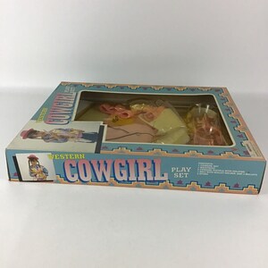 Western Cowgirl Play Set Costume Vest Hat Spurs Halloween Vintage 80s ...