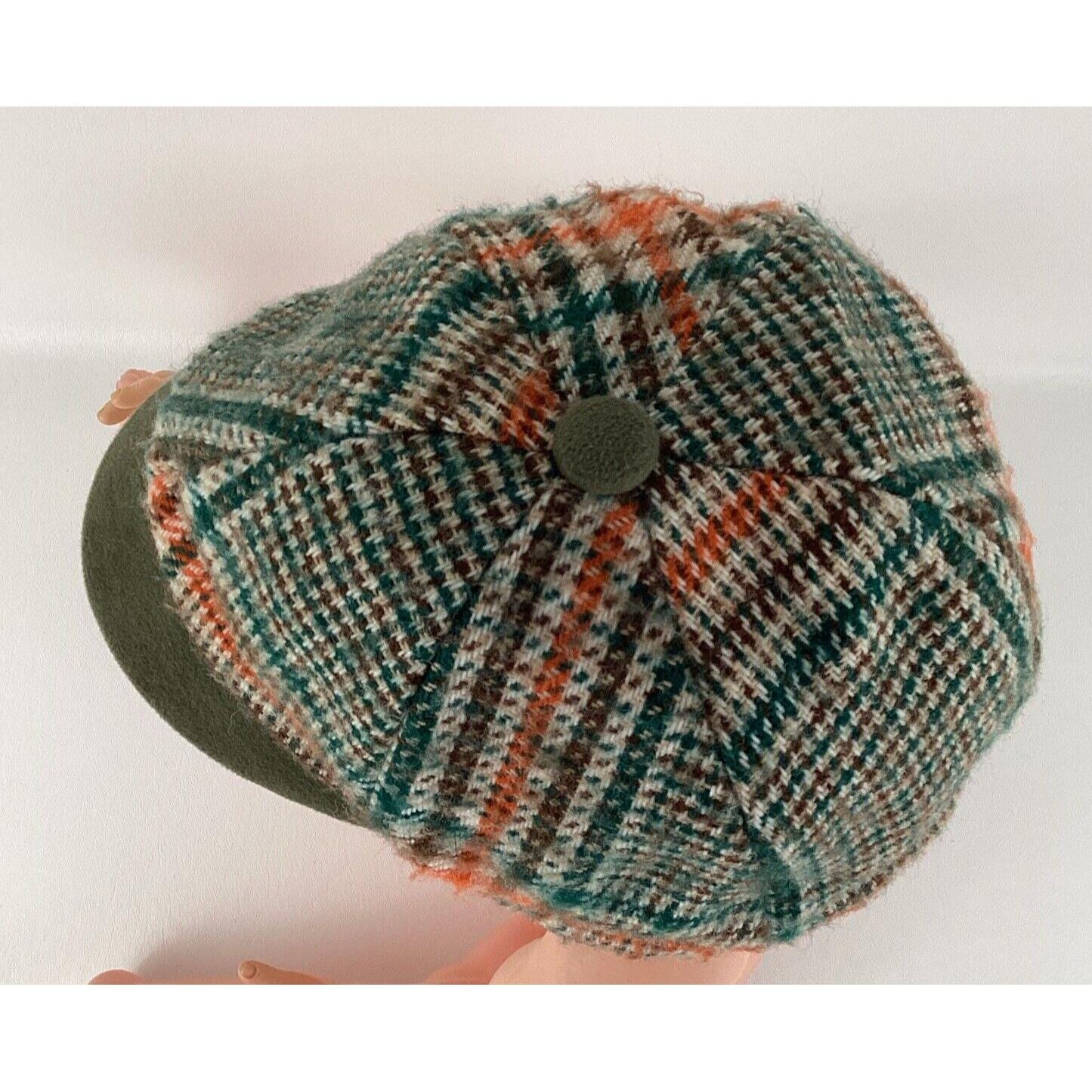 Plaid Twead Newsboy Cap Hat Chin Strap Irish Scottish Baby Toddler ...