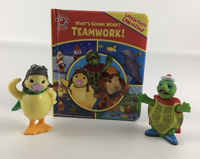 Wonder Pets Teamwork Little First Look & Find Book Ming Ming Tuck Figures Lot - Etsy