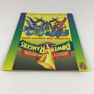 Mighty Morphin Power Rangers Coloring Activity Book Mazes Dots Vintage ...