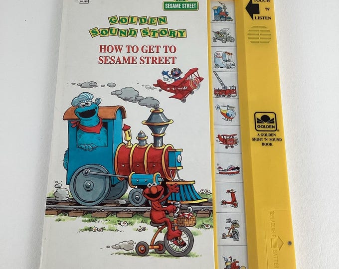 Golden Sound Story How to Get to Sesame Street Electronic Storybook ...