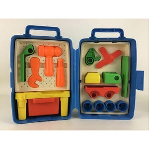 Tuff Stuff Workshop Tool Kit Blue Box Set Work Bench Tools Vintage 1978 ...