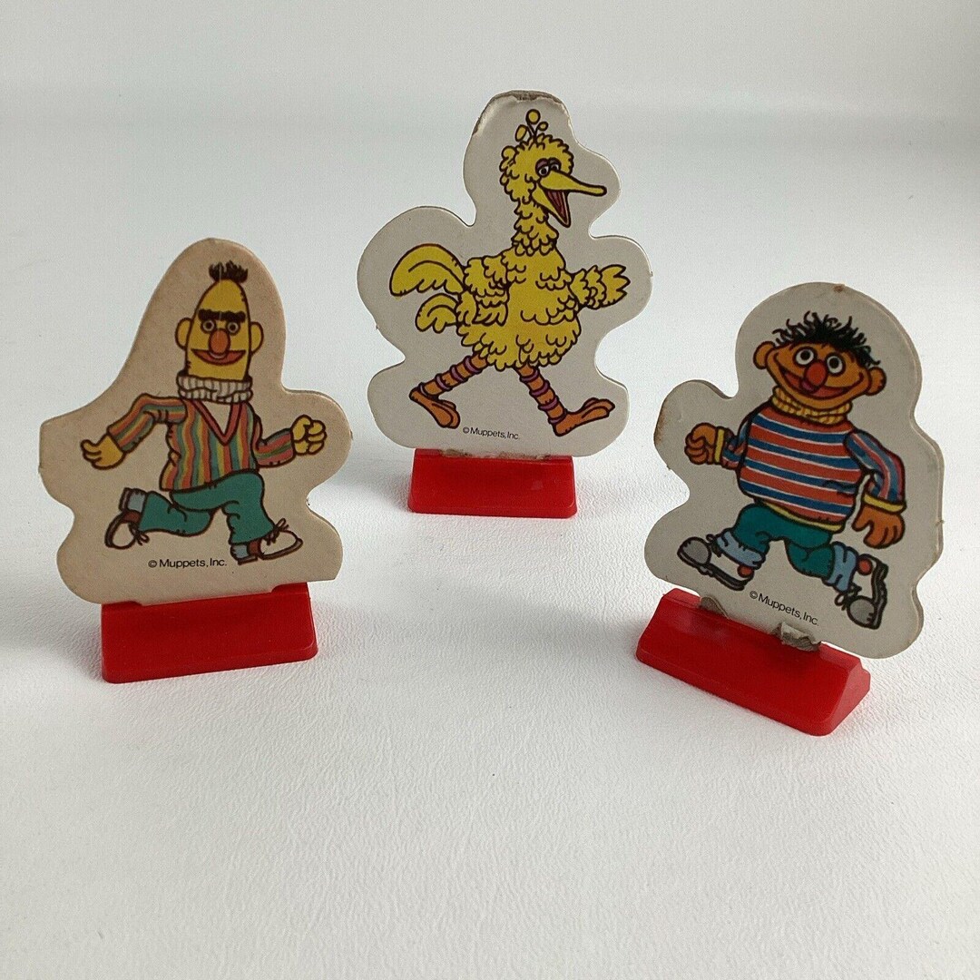 Walk Along Sesame Street Game Replacement Movers Tokens Vintage 1975 ...