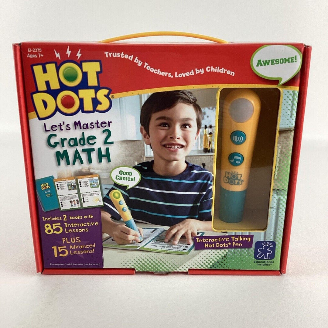 Hot Dots Let's Master Math Grade 2 Interactive Talking Pens Lesson ...