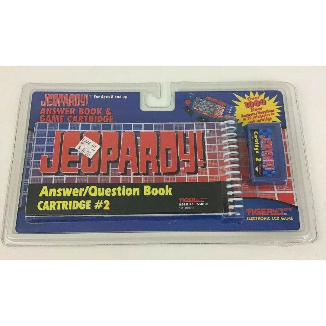 Jeopardy Tiger Electronic Handheld Game Cartridge and Book 2 New ...