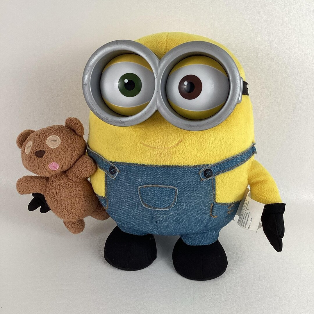 Minions Despicable Me Movie Talking Blushing Bob 10" Plush Stuffed Toy ...