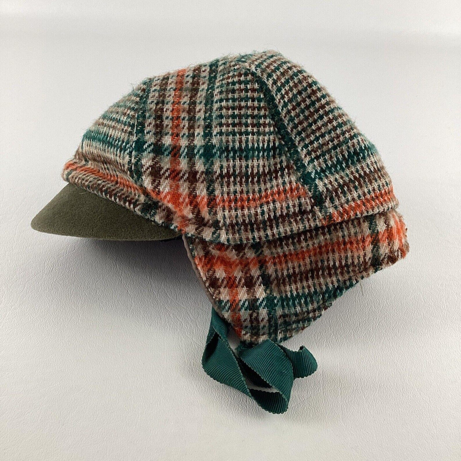 Plaid Twead Newsboy Cap Hat Chin Strap Irish Scottish Baby Toddler ...