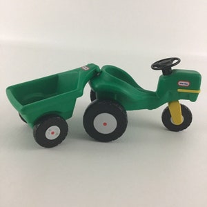 Little Tikes Dollhouse Miniature Farm Tractor Wagon Vehicle Doll Toy Vintage 90s Etsy Australia