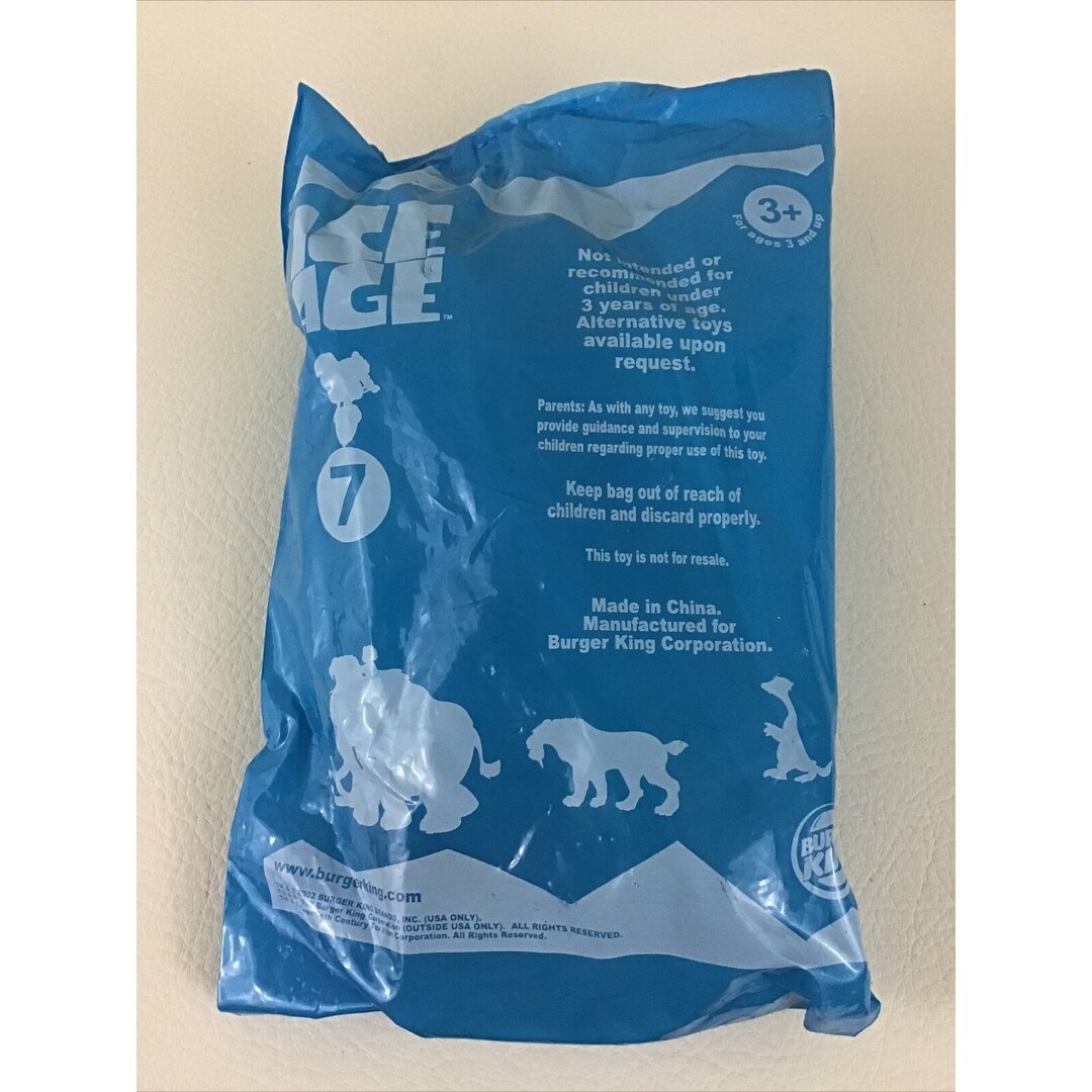 Ice Age Spin Out Soto #7 Collect & Connect Burger King Kids Toy 2002 ...