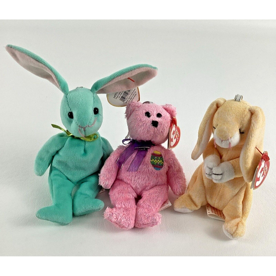 Ty Basket Beanies Mini 5" Plush Bean Bag Stuffed Animal Toy Lot Easter ...