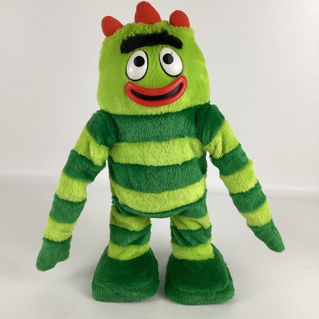 Yo Gabba Gabba Brobee Dancing Talking Electronic 14" Plush Toy Spin Master 2006 - Etsy
