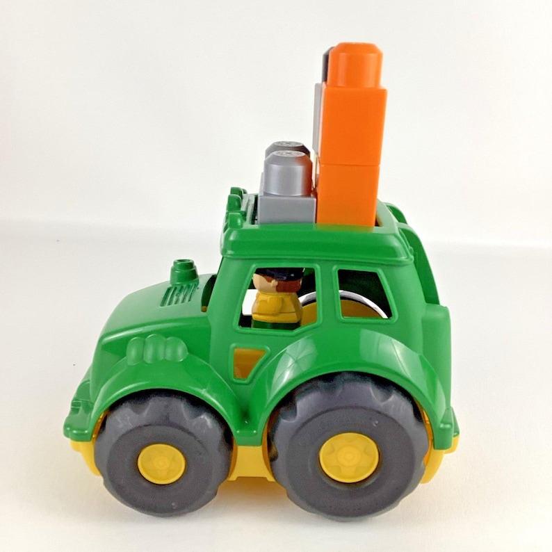 Mega Bloks John Deere Tractor Figure Building Toddler Toy Farm Vehicle ...