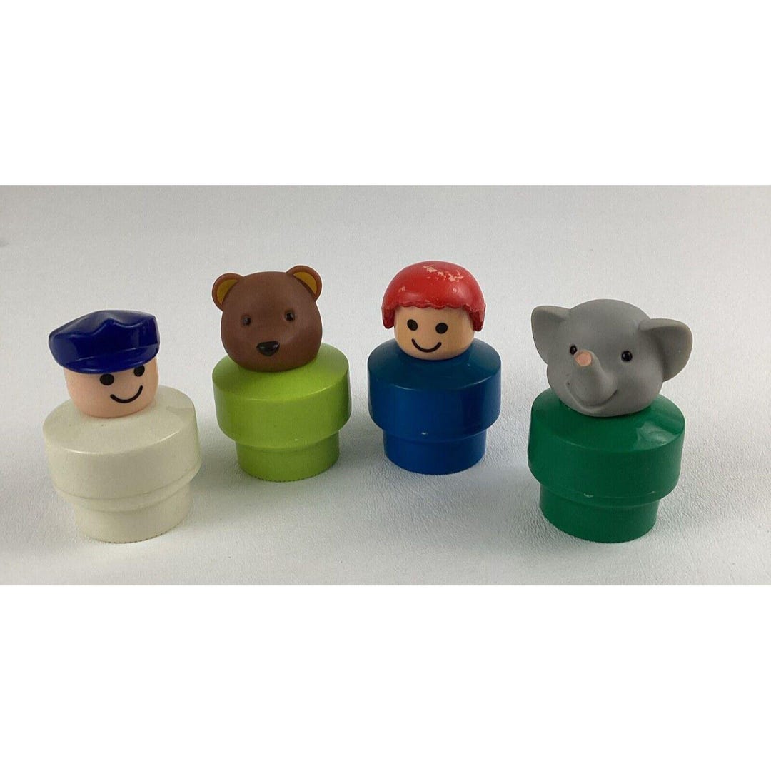 Fisher Price Little People Chunky Figures Elephant Bear Animals Lot ...
