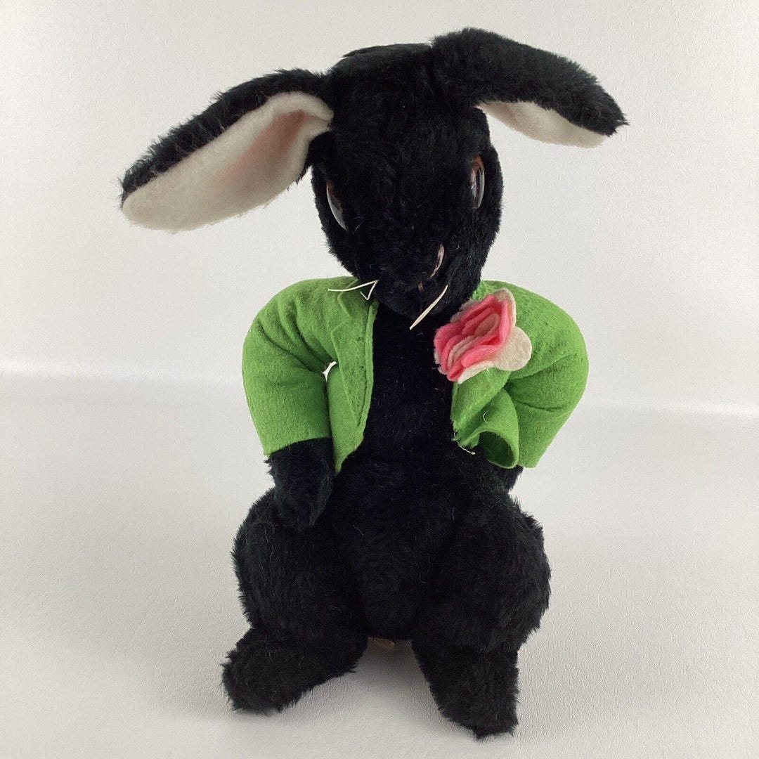 Eden Beatrix Potter Little Black Rabbit 17 Plush Stuffed Toy Vintage ...