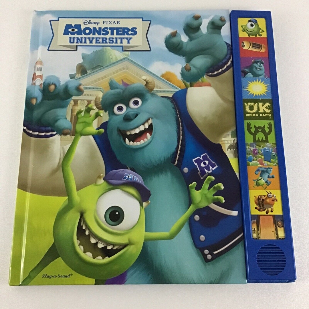 Disney Pixar Monsters Inc University Hardcover Play A Sound Talking ...