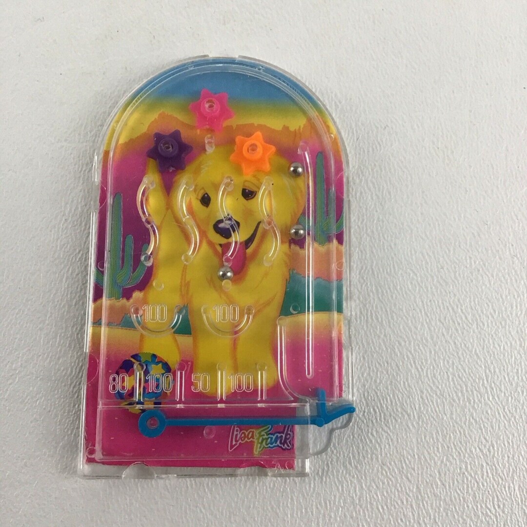 Lisa Frank Vintage Pinball Game Playful Pup Skill Puzzle Toy Party ...