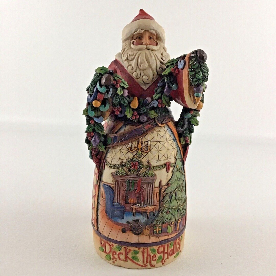 Jim Shore "deck the Halls With Boughs of Holly" Statue 4013891 Figurine ...