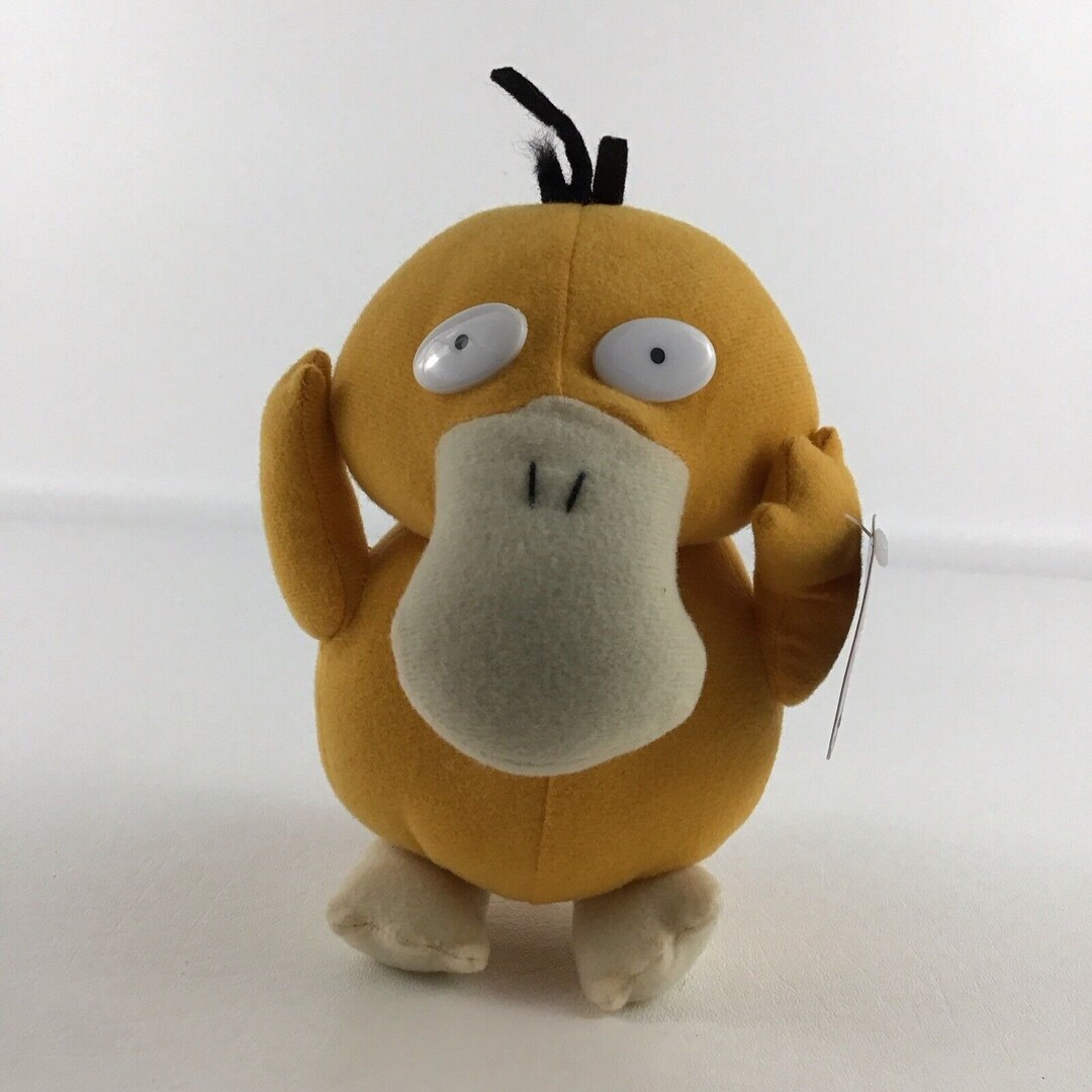 Pokemon Psyduck Plush Stuffed Animal 7" Toy Nintendo Vintage 1998 Game ...