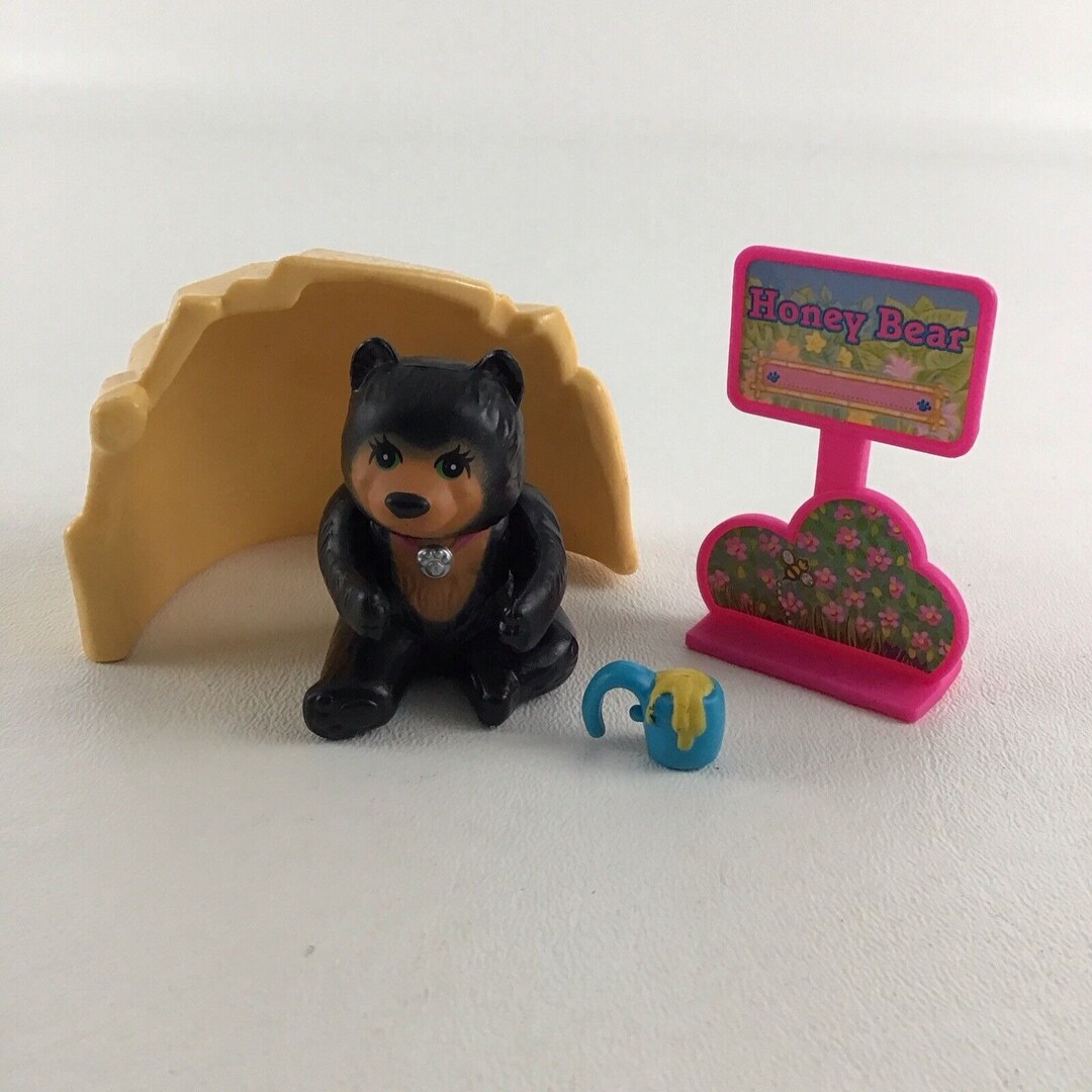 Littlest Pet Shop Animal Zoo Honey Black Bear Exhibit Vintage 1993 ...
