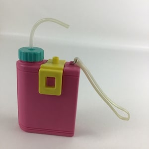 Vintage 90s Water Sports Straw7 Bottle WALKMATE Plastic Pink Walkman ...