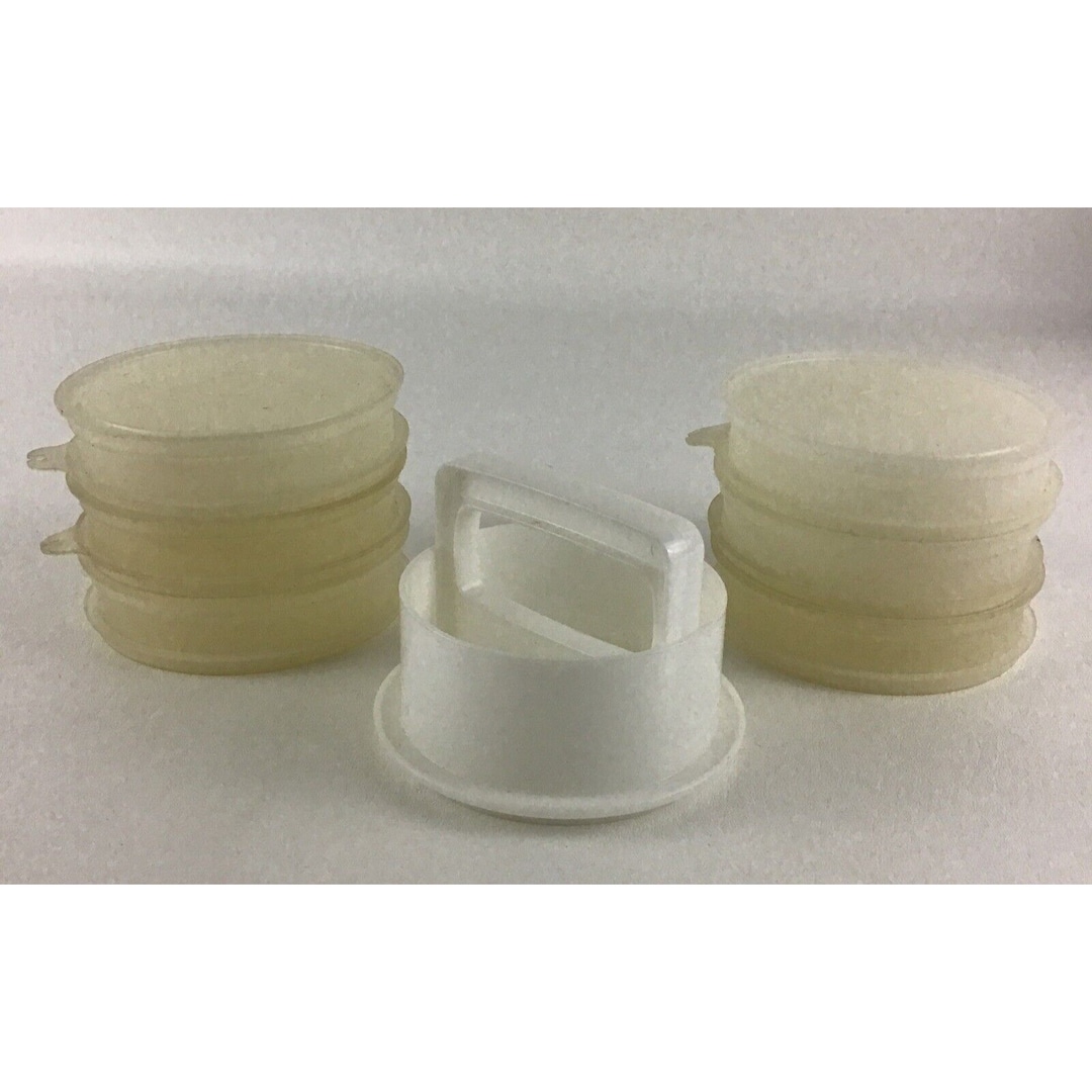 Tupperware Hamburger Press Food Storage Containers Set Meal Prep ...