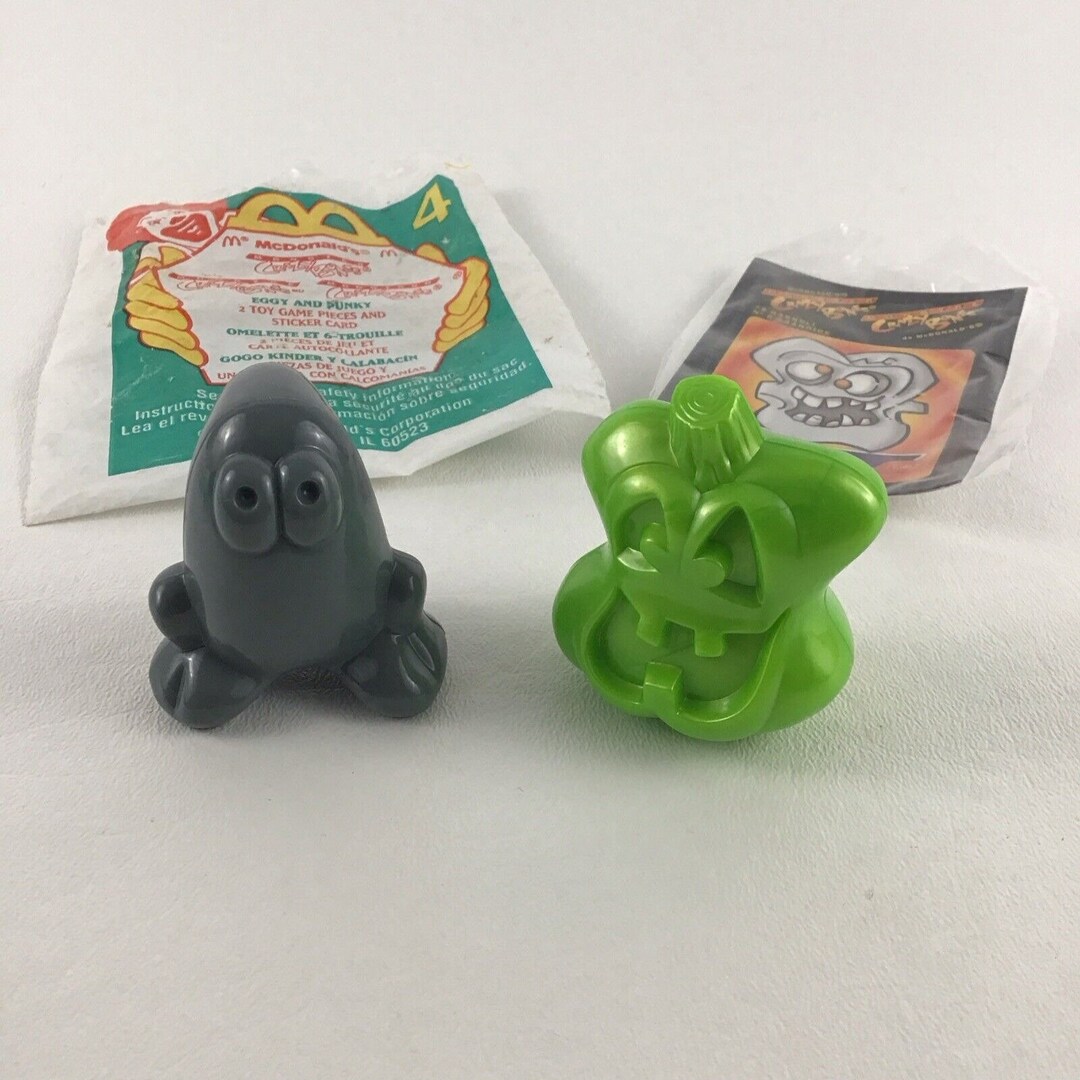 Monster Crazy Bones Mcdonald's Toy Game Pieces Eddy Punky Figures ...