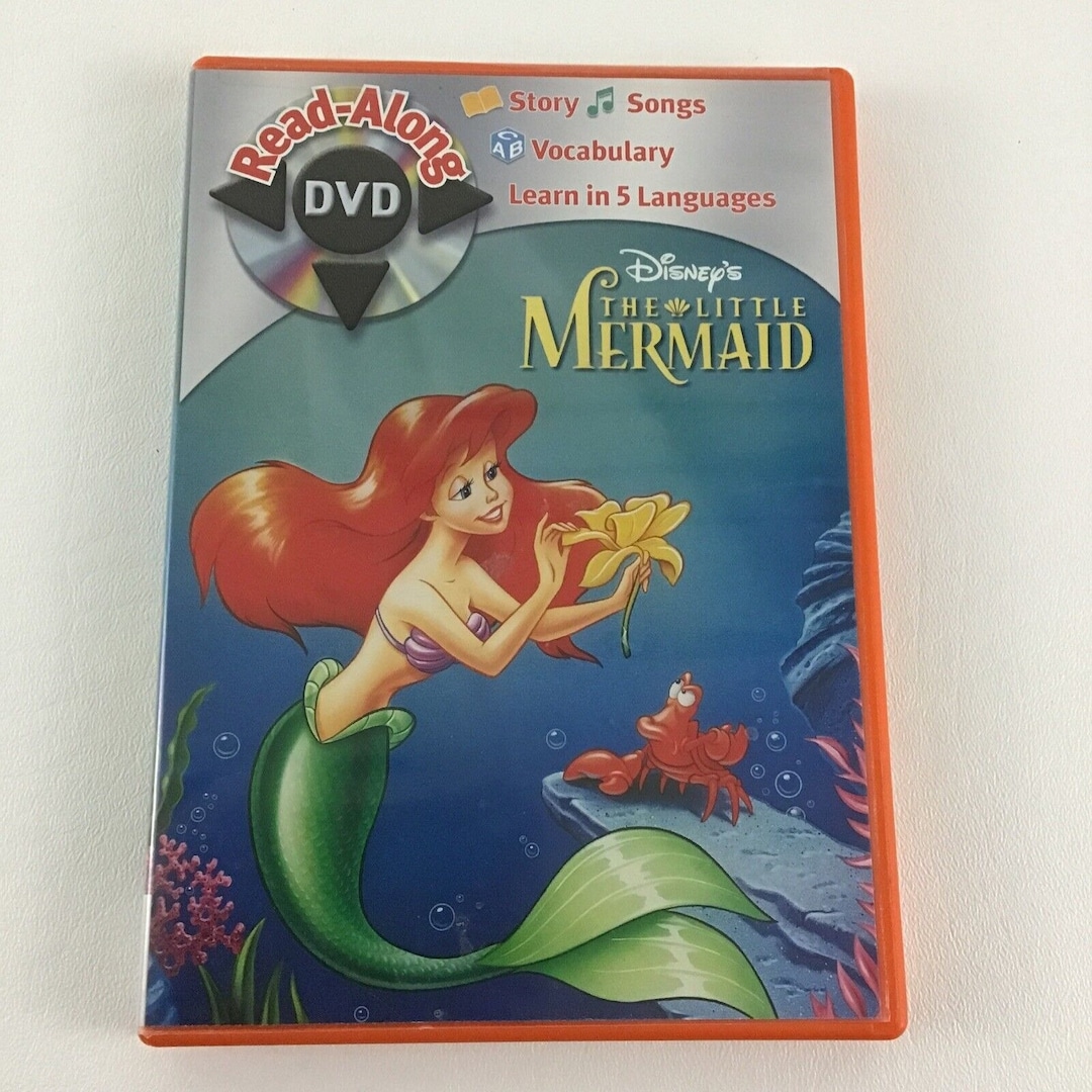 Disney the Little Mermaid Read Along DVD Story Songs - Etsy