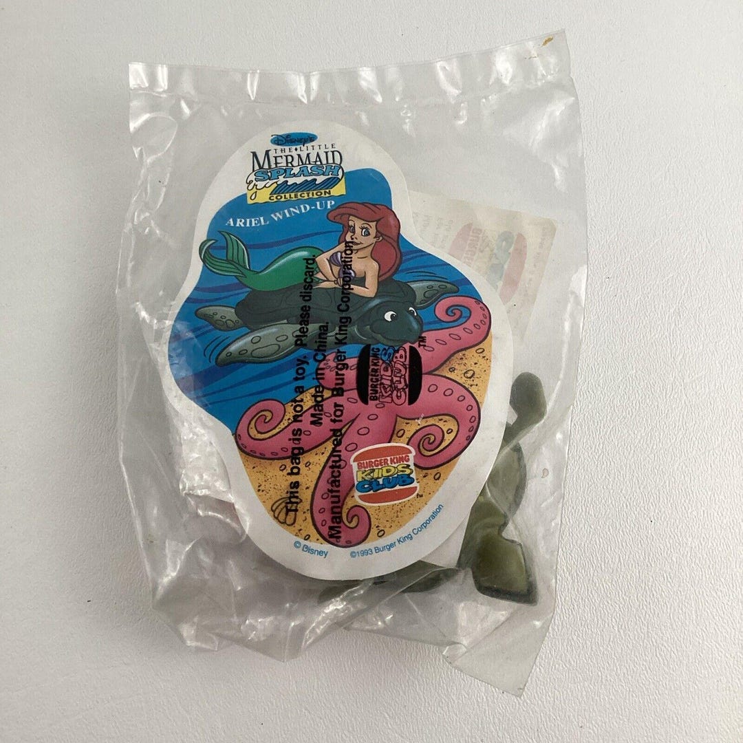 Disney the Little Mermaid Splash Collection Ariel Sea Turtle Burger ...
