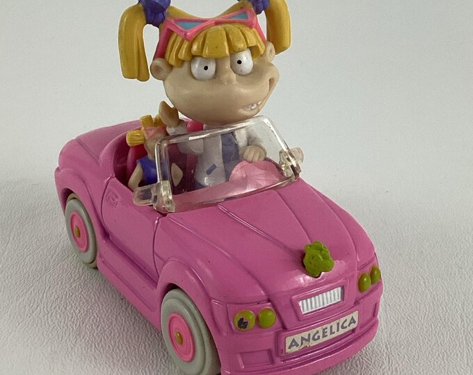 Rugrats Angelica Pickles Diecast Car Pink Convertible Cynthia Vintage ...