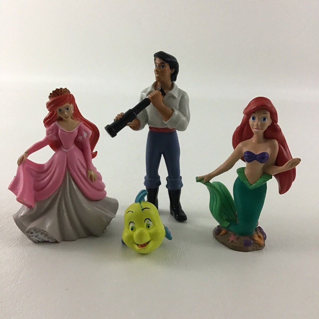 Disney Princess Little Mermaid PVC 3 Figures Topper Lot Ariel Eric ...