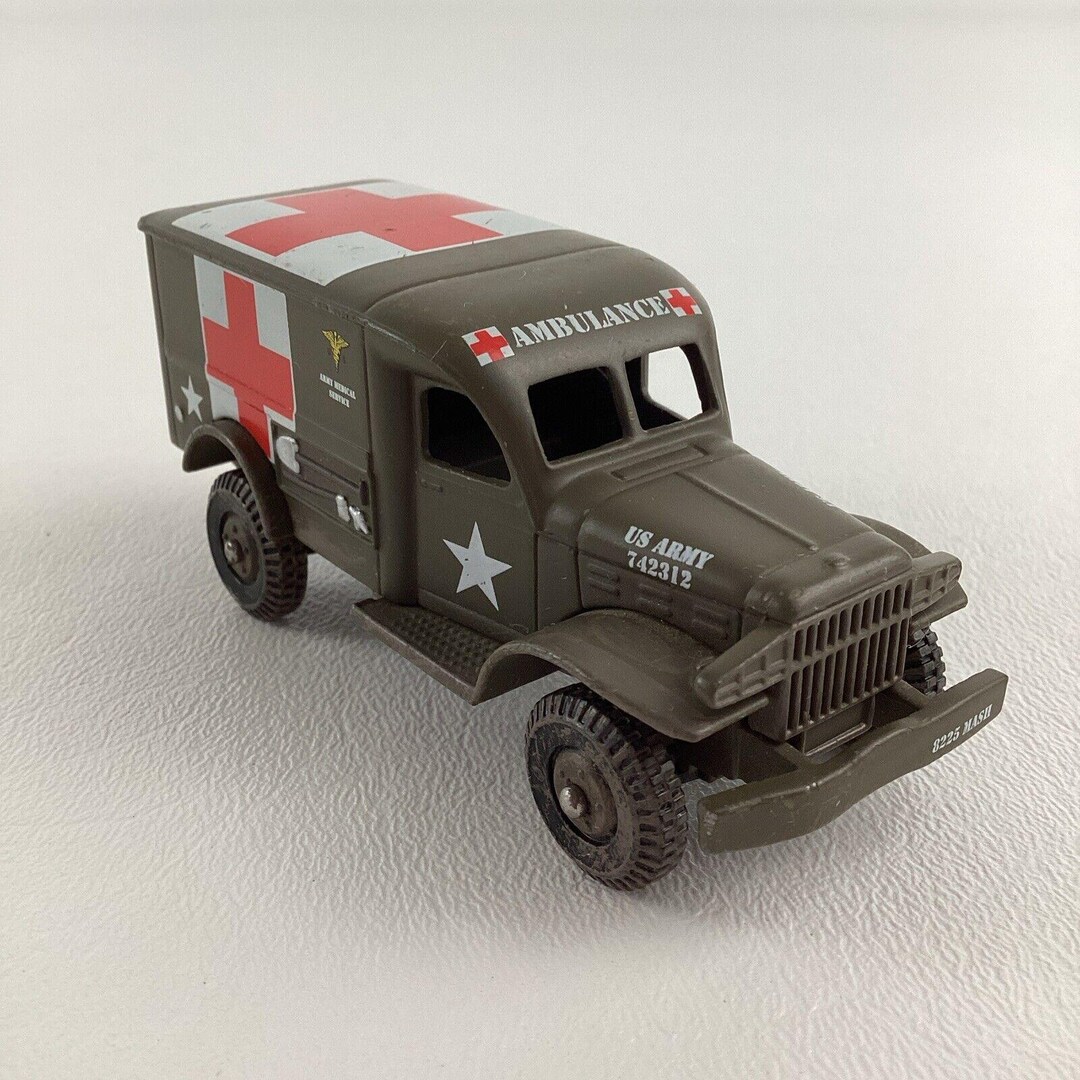 US Army Ambulance Rescue Vehicle Die Cast Vintage Corgi Mash Medical ...