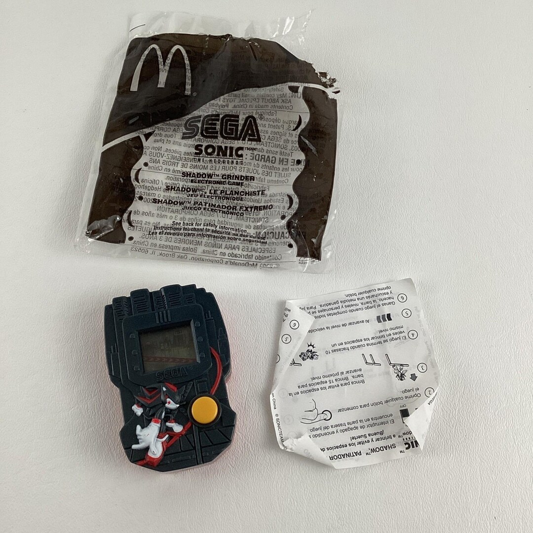 Sega Sonic the Hedgehog Shadow Grinder Game Mcdonald's Vintage 2003 ...