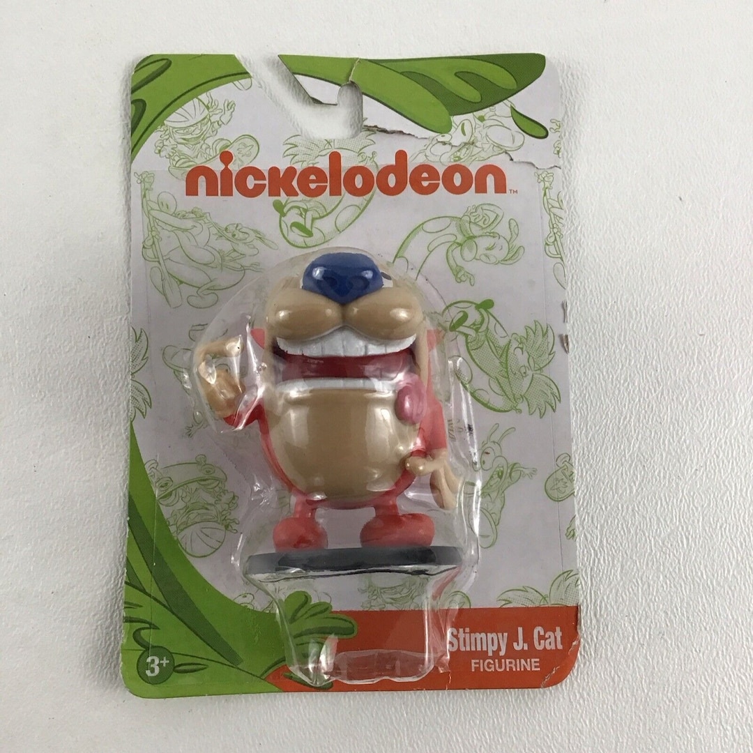 Nickelodeon Ren & Stimpy Show Stimpy J Cat Figurine Animation Figure ...