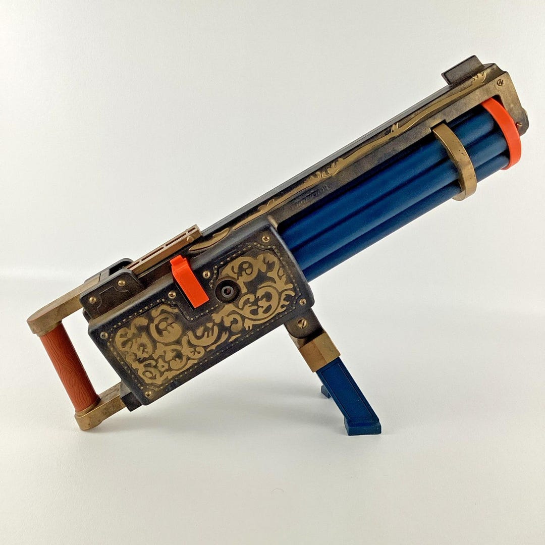 American West Gatling Gun Toy Weapon Speed Shooter Vintage 1998 Tootsie ...